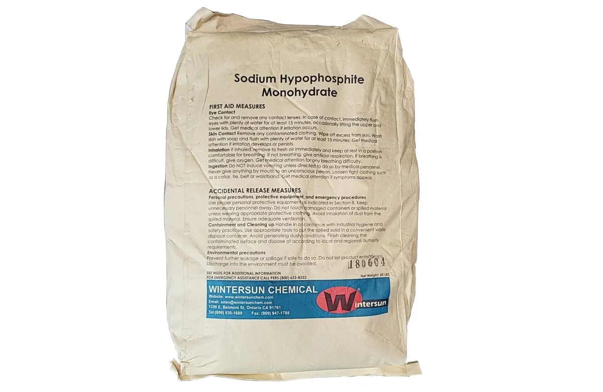 Sodium Hypophosphite Monohydrate - JHS Chemical GmbH